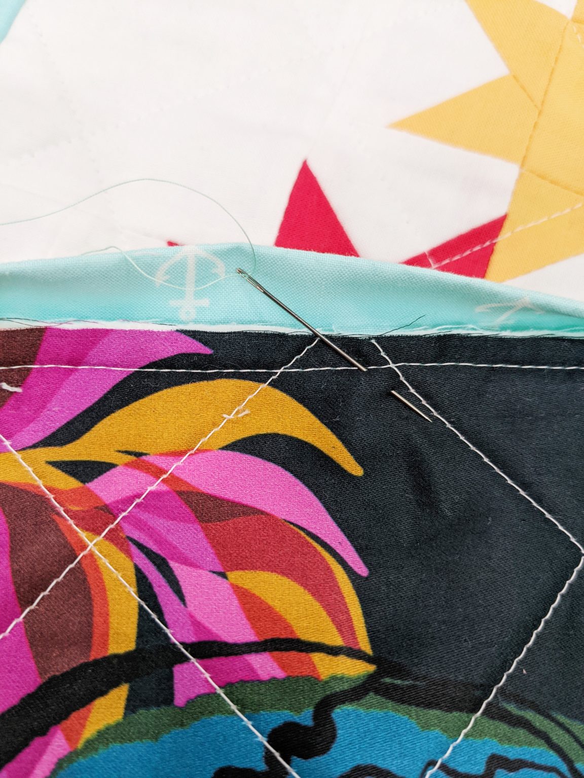 Perfect Hand Binding Tips – slightly biased quilts