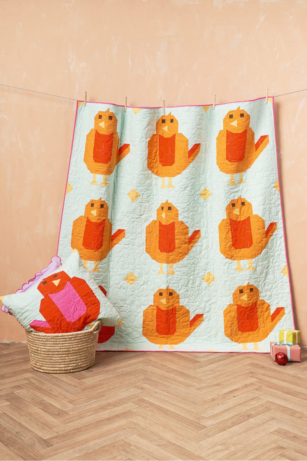 Rockin’ Robins: A Joyful New Holiday Quilt Pattern – slightly biased quilts